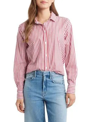 BEACHLUNCHLOUNGE Cotton Shirt - Dark Cherry