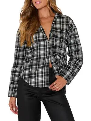 VICI Plaid Button-Up Shirt