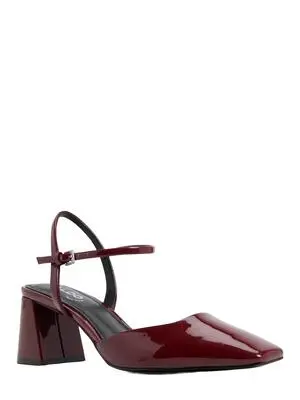 Aldo Gennifer Ankle Strap Pumps Bordo