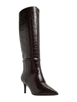 Aldo Heathher Knee High Boots - Dark Brown
