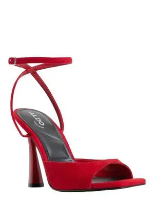Aldo Valentyna Ankle Strap Sandal Medium Red