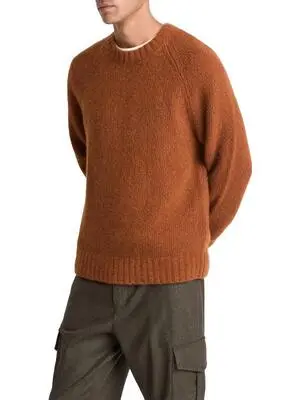Vince Donegal Raglan Sweater - Dark Burnt Orange
