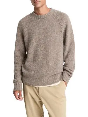 Vince Donegal Raglan Sweater - Heather Mouse