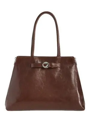Coperni Data Leather Tote - Brw Brown