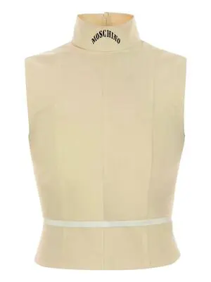 Moschino Sleeveless Top - Neutrals