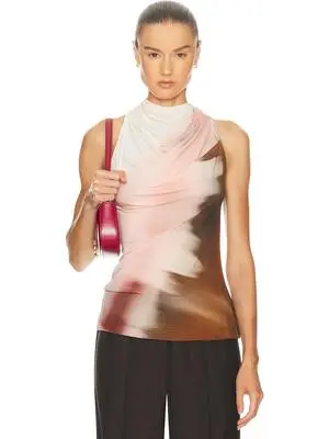Helmut Lang Wind Top - Pink Multi