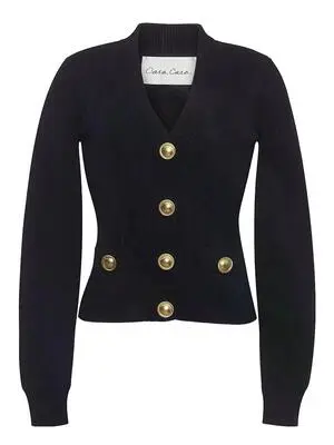 Cara Cara Lavira Ribbed Cardigan - Black