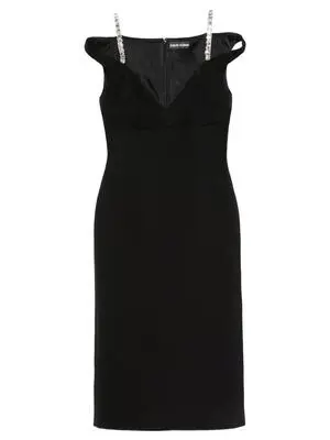 David Koma Crystal-embellished Midi Dress - Black