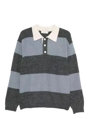 DUNST Striped Sweater - Blue