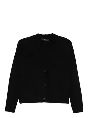 Max Mara Virgin Wool Cardigan - Black