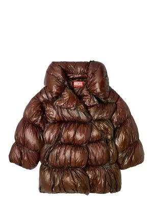 DIESEL W-inona Padded Coat - Brown
