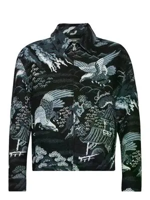 Amiri Crane Tapestry Jacket - Black