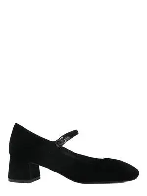 BIBI LOU 55mm Leather Heeled Pumps - Black