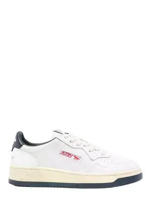 AUTRY X Maison Kitsuné Leather Low-top Sneakers - White