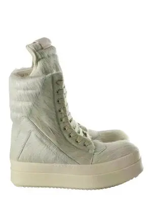 Rick Owens Mega Geobasket High-top Sneakers - White