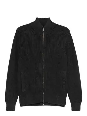 DRUMOHR Ribbed Zip-Up Cardigan
