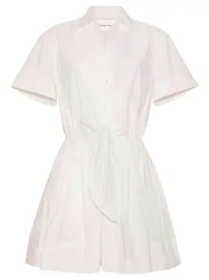 Cara Cara Asbury Tie-waist Mini Dress - White