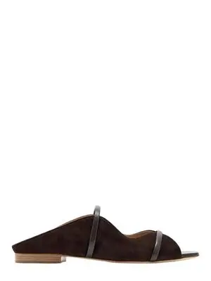 MALONE SOULIERS Norah Suede Mules - Brown