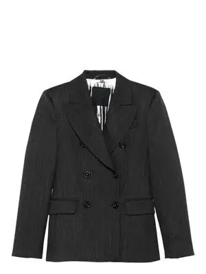 Liu Jo Pinstripe Double-breasted Blazer - Grey