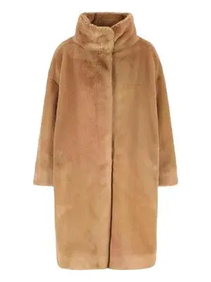 Herno Faux-fur Coat - Brown
