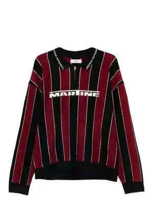 Martine Rose Striped Polo Shirt - Red