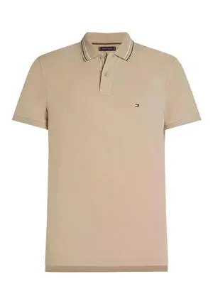 Tommy Hilfiger Contrast-detail Polo Shirt - Neutrals