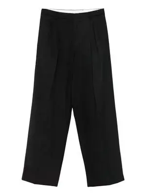AMARANTO Straight-leg Trousers - Black