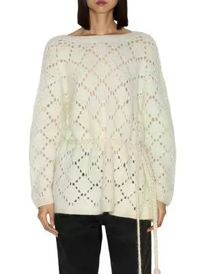 Isabel Marant Merida Diamond-pattern Pullover - Neutrals