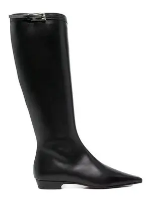 Roberto Festa Buckle-fastening Leather Knee-high Boots - Black