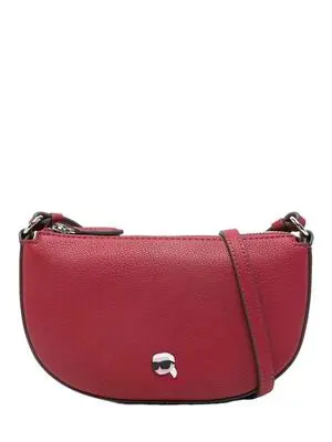 Karl Lagerfeld Logo-patch Crossbody Bag - Red