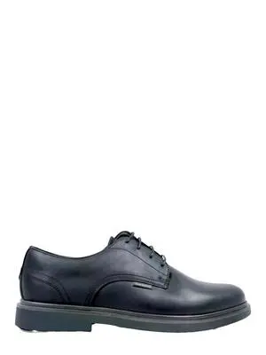 Barbour Lace-up Leather Derby Shoes - Black