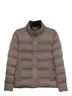 Herno Quilted High-neck Jacket - Brown