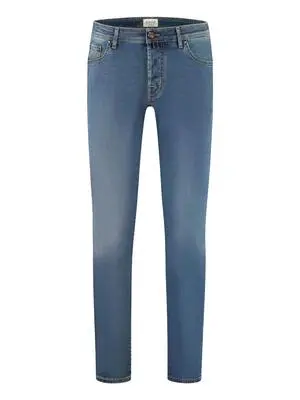 Jacob Cohen Logo-patch Jeans - Blue