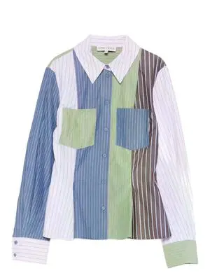 Stine Goya Striped Patchwork Shirt - Pink