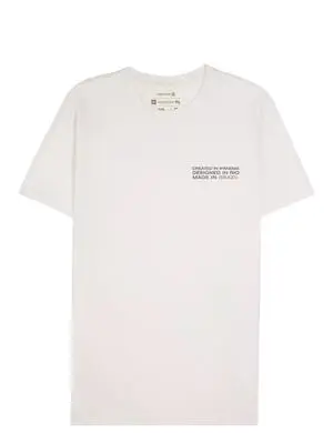 OSKLEN Slogan-print T-shirt - White