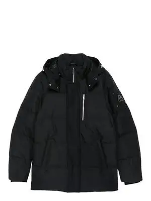 Moose Knuckles Hooded Puffer Jacket - Black