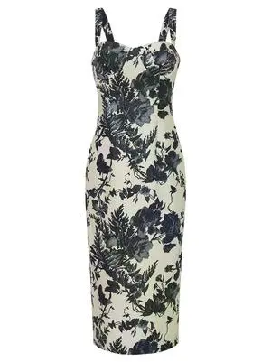 Cara Cara Claudine Floral-print Midi Dress - Neutrals