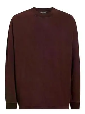 Dolce & Gabbana Long-sleeve Crew-neck T-shirt - Brown