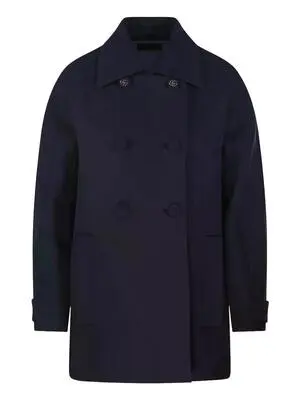 Gucci Double-breasted Buttoned Coat - Blue