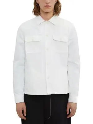 MAISON MARGIELA Cotton Shirt Jacket - White
