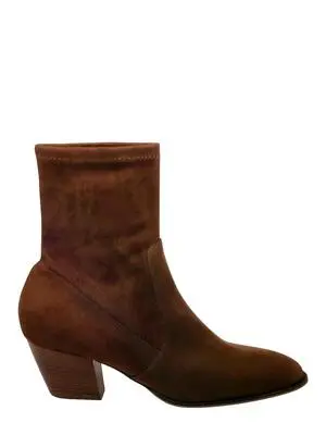 SERGIO LEVANTESI Sock-fit Block-heel Boots - Brown