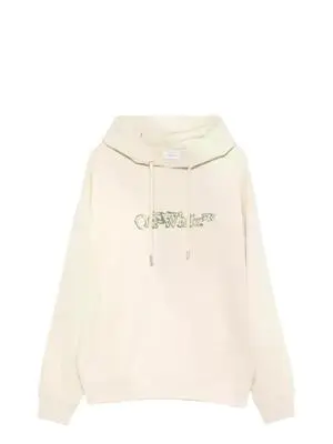 Off-White Cloudy Arrow Skate Cotton Hoodie - Neutrals