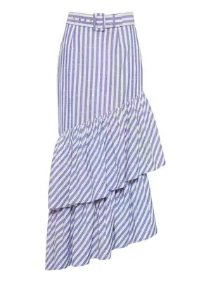 Cara Cara Terra Striped Maxi Skirt - Blue