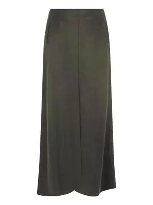 Giorgio Armani A-line Midi Skirt With Pockets - Grey