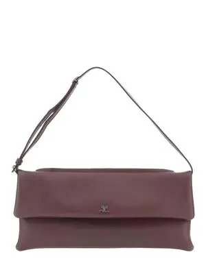 COURREGES Cuff Leather Shoulder Bag - Brown