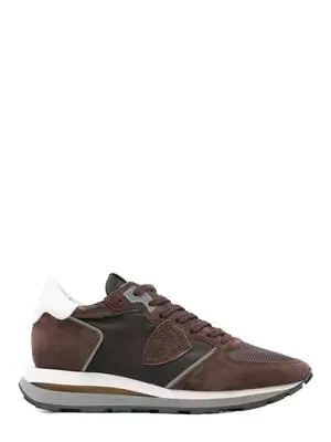Philippe Model Suede-panelled Sneakers - Brown