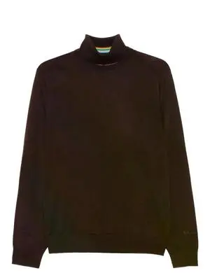 Paul Smith High-neck Wool Sweater - Brown