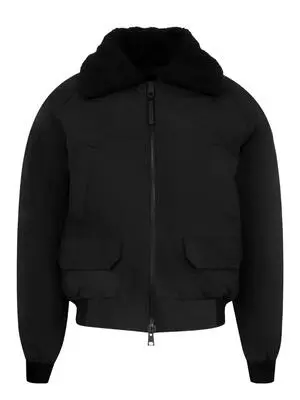 Canada Goose Chilliwack Bomber Jacket With Fleece Collar - Black