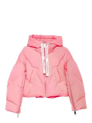 Khrisjoy Quilted Hooded Jacket - Pink