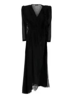 Balenciaga Asymmetrical Dress - Black
